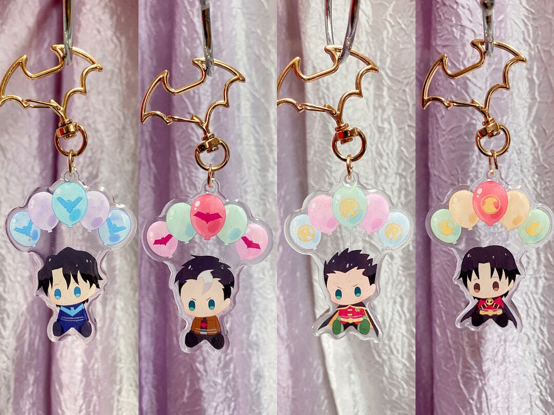 Batboys Balloon Acrylic Keychains - Etsy