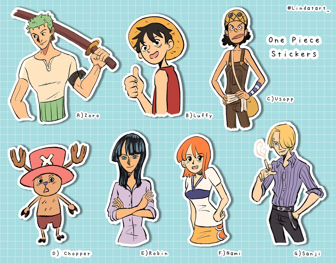 OP Strawhats Glossy Stickers - Etsy