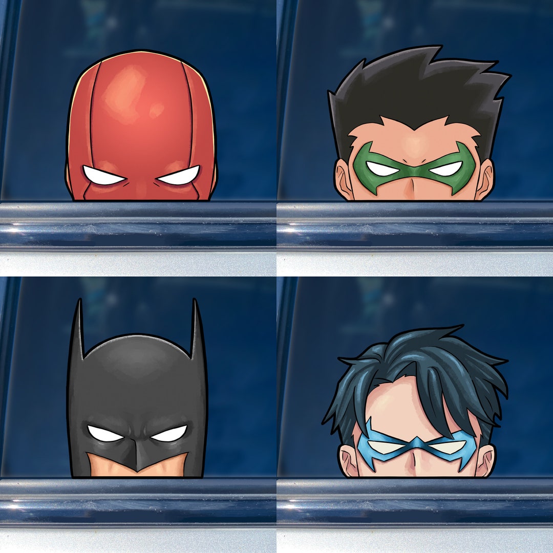 Batfamily Car Decal Stickers (+TIM DRAKE ADDED) - Etsy