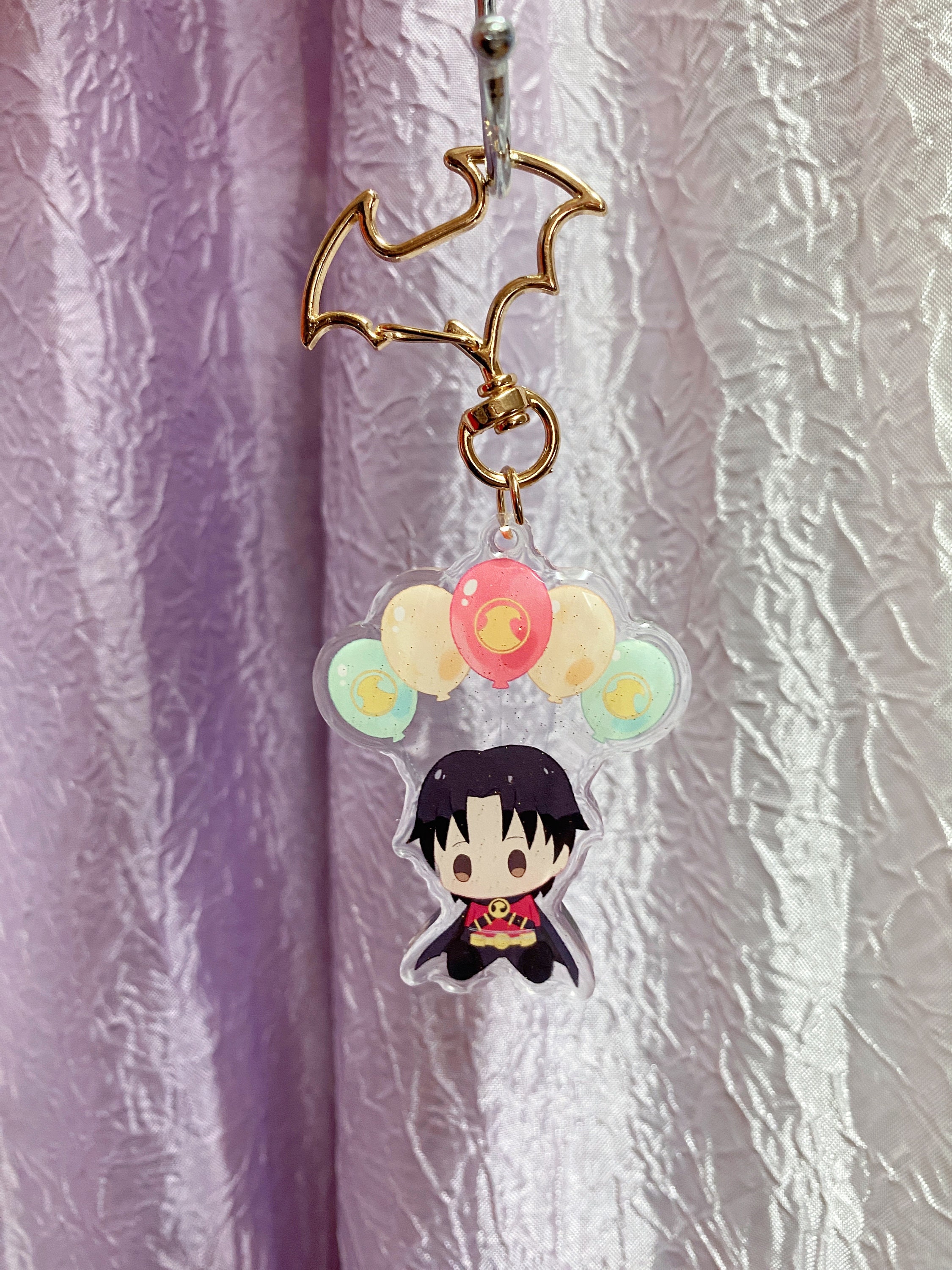 Batboys Balloon Acrylic Keychains - Etsy
