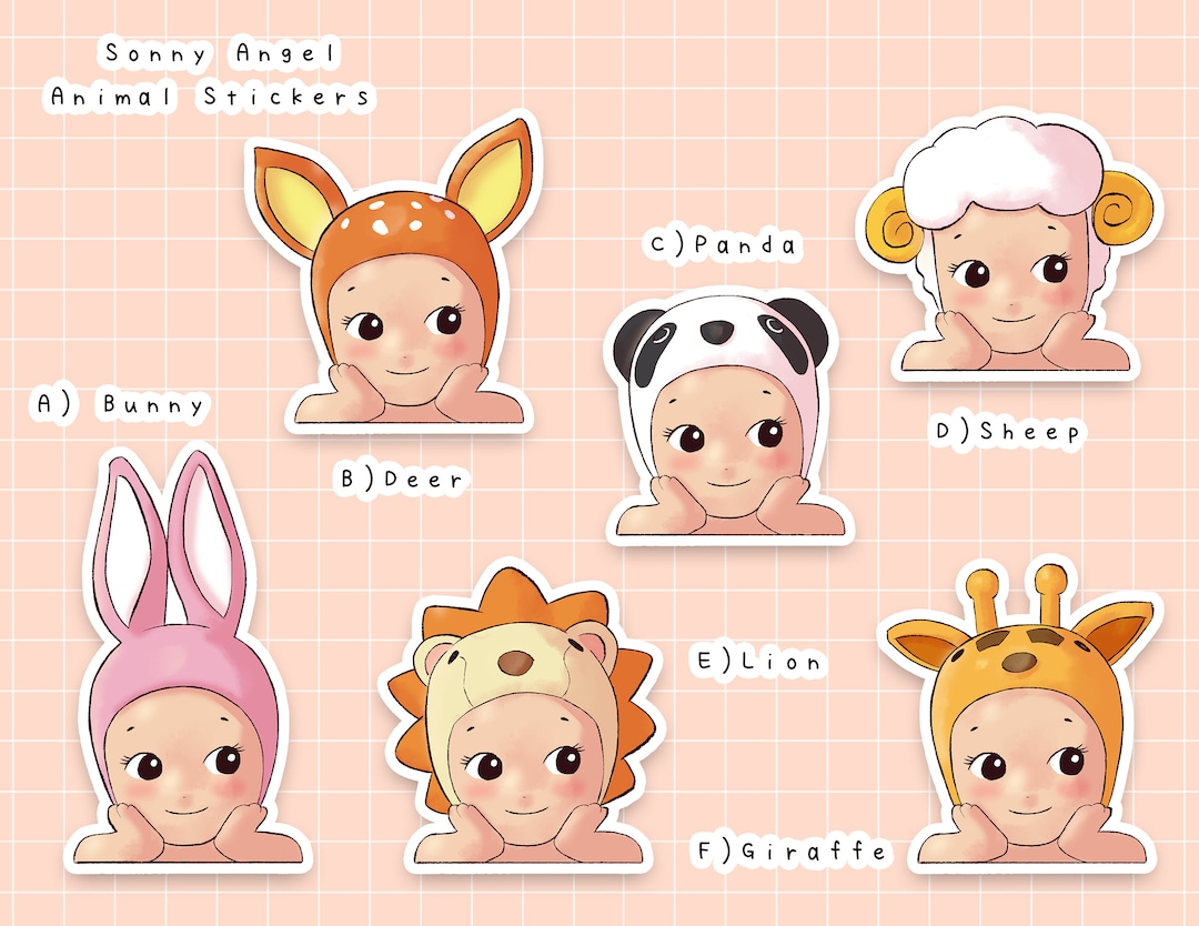 Sonny Angel Cute Animal Stickers - Etsy