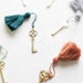 Vintage Gold Skeleton Key With Tassel for Home Decor Styling - Etsy