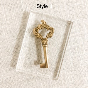 Vintage Gold Skeleton Key With Tassel for Home Decor Styling | Etsy