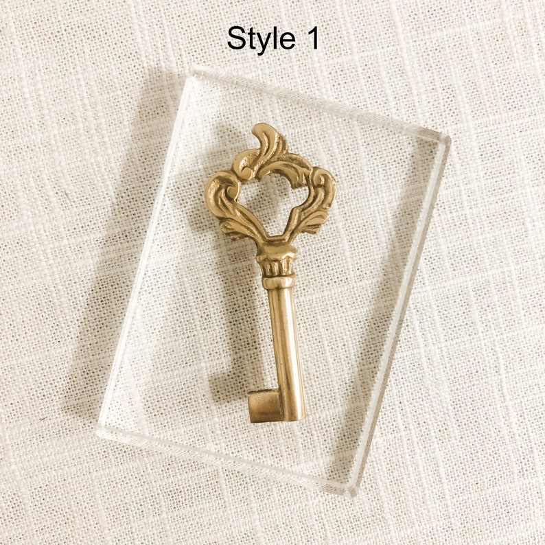 Vintage Gold Skeleton Key With Tassel for Home Decor Styling | Etsy