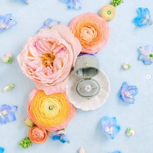 French Blue | Suede Styling Mat- Rollable and Double Sided Flat Lay ...