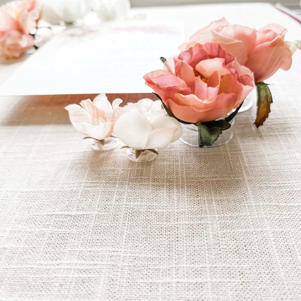 Set of 12 Round Floral Risers for Photographers Invitation - Etsy