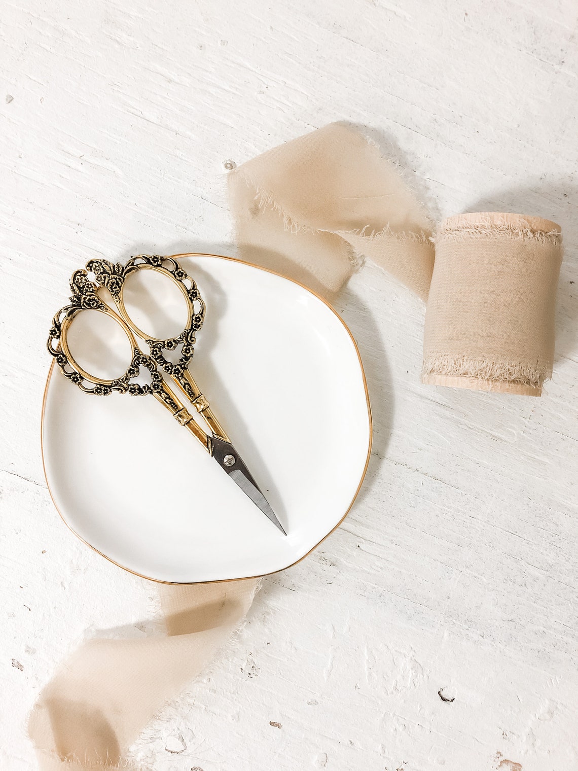 Vintage Gold Scissors Antique Photography Styling Prop - Etsy