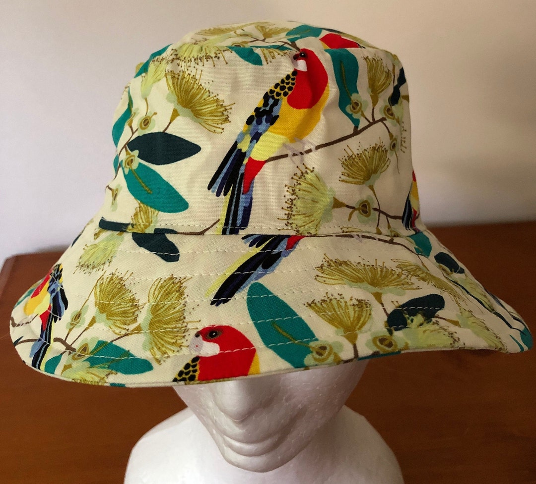 53cm 21 Inches Rosella Bucket Hat, Aussie Bucket Hat, Australian ...