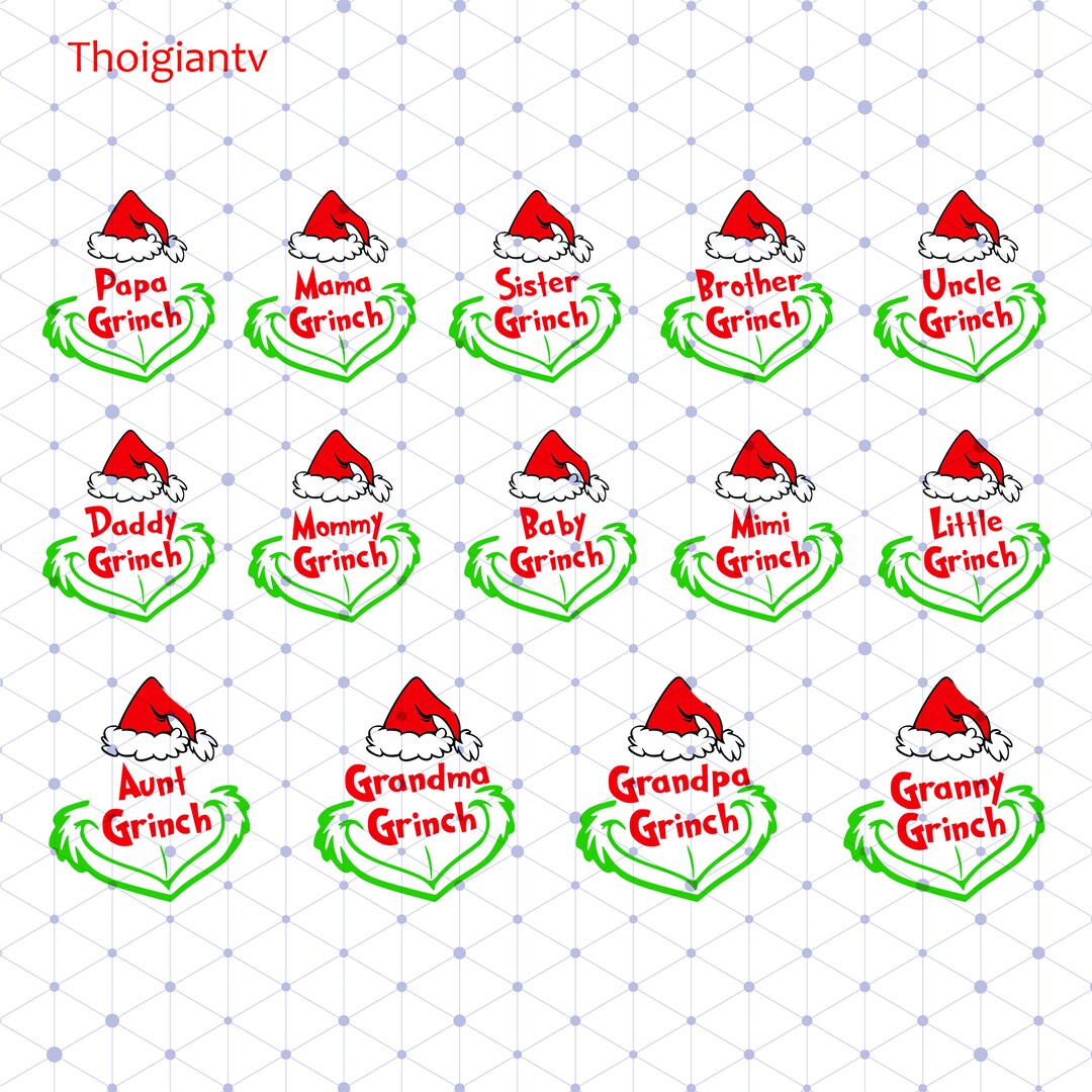 Grinch Family Png, Daddy Grinch Png, Mother Grinch Png, Sister Grinch ...