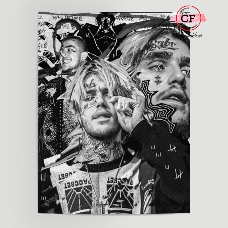 Lil Peep Wall Art Lil Peep Maps Emotions Poster Music Poster Lil Peep ...
