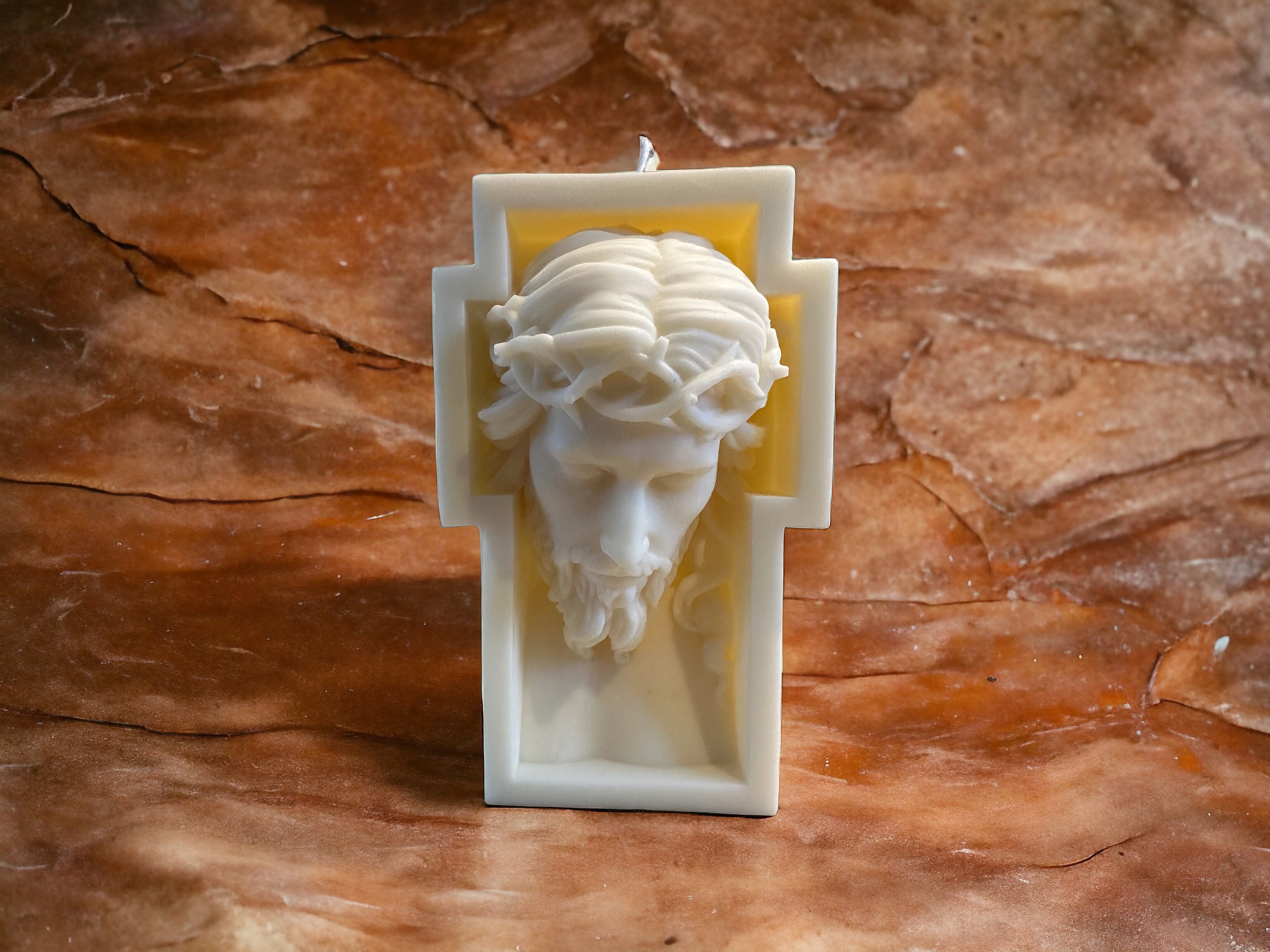 Jesus Christ Candle, Bust Sculpture, Personalized Candle, Christian ...