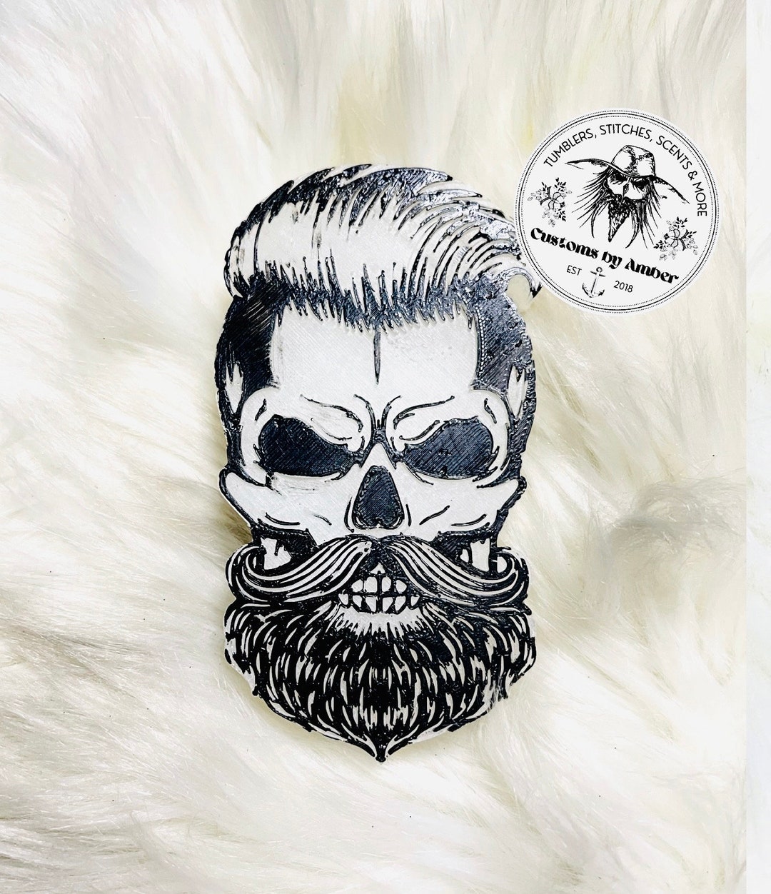 Bearded Skull Dapper Dan Style Car Freshie Cute Car Decor - Etsy