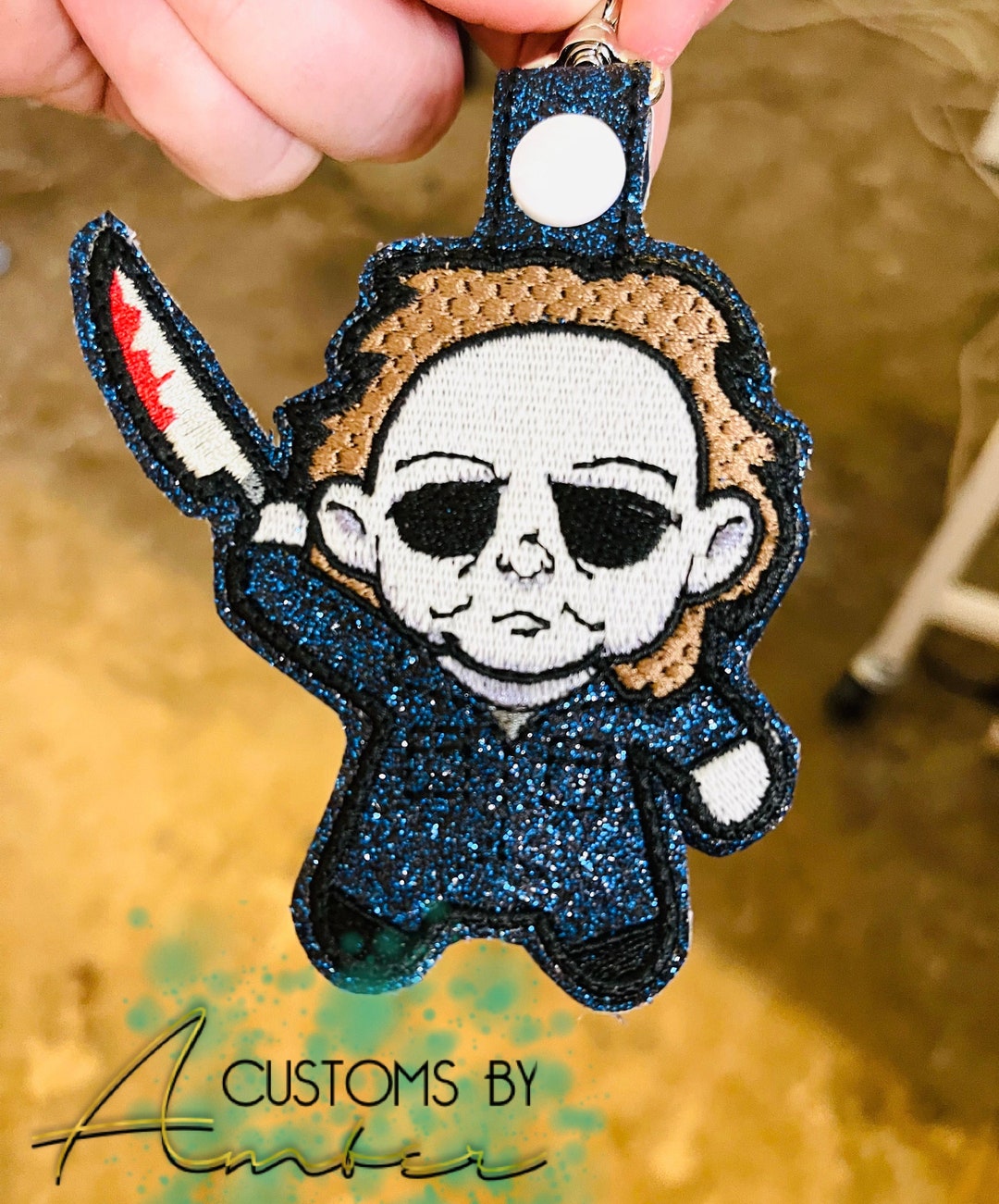 Michael Myers Halloween Keychain, Glow in the Dark - Etsy