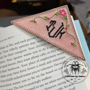 Corner Bookmark, Handmade Bookmark, Felt Triangle Page, *personalized ...