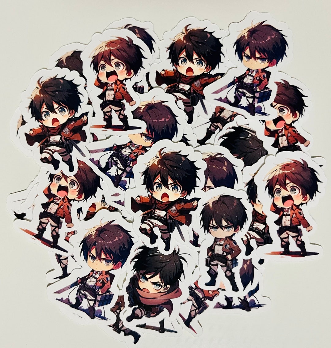 Attack on Titan Stickers Eren Yeager Cute Eren Yeager Cool - Etsy