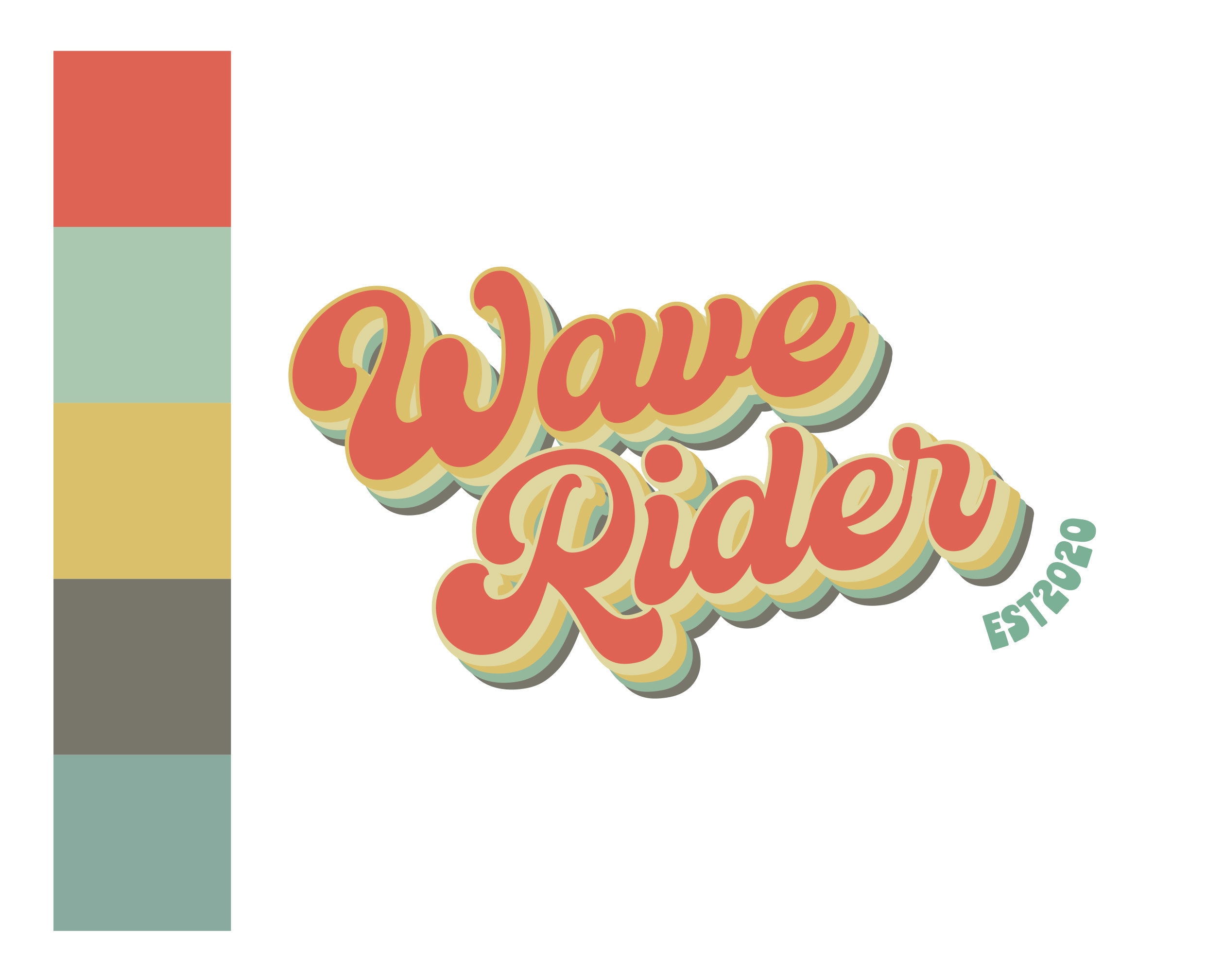 Retro Logo Design. Pre Made Logo. Burnt Orange Logo. Vintage - Etsy