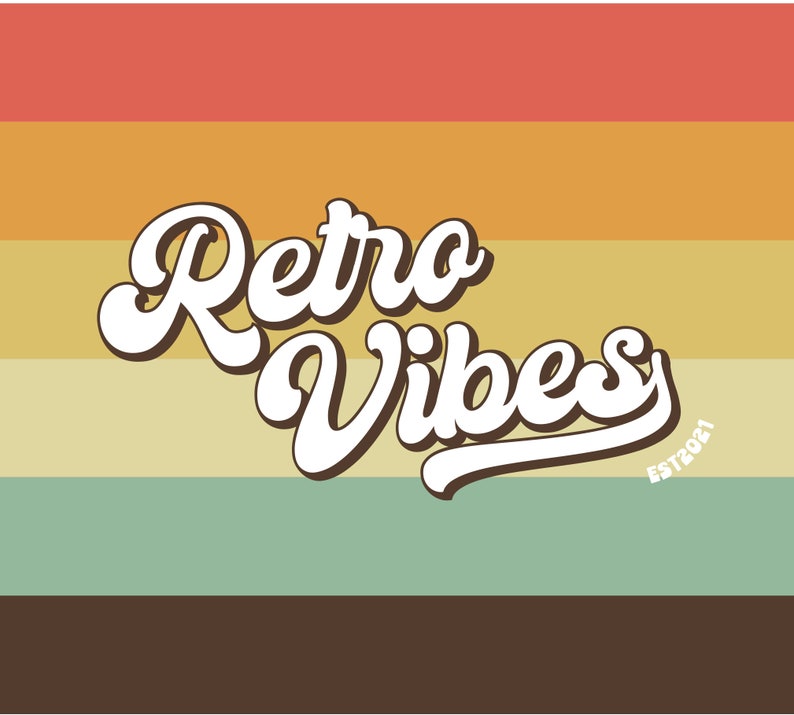Retro Logo Design. Pre Made Logo. Burnt Orange Logo. Boho Rainbow Logo ...