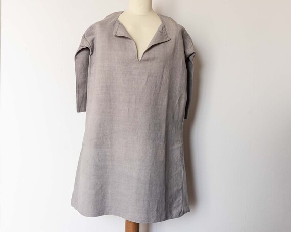 Antique Vintage French Classic Chemise Nightshirt Tun… - Gem