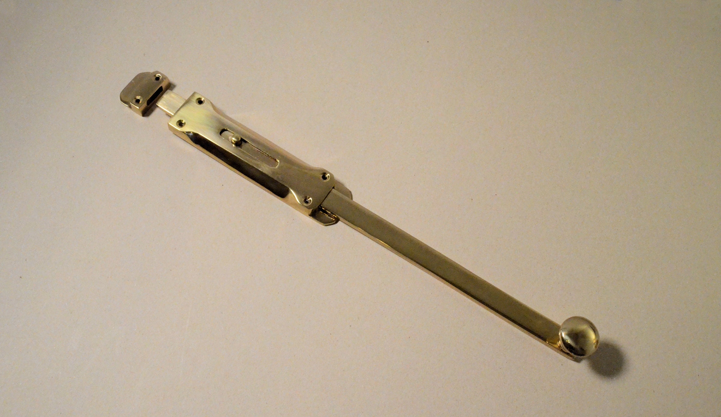 XL Solid Brass Door Surface Bolt Extended Reach. Sold EACH - Etsy