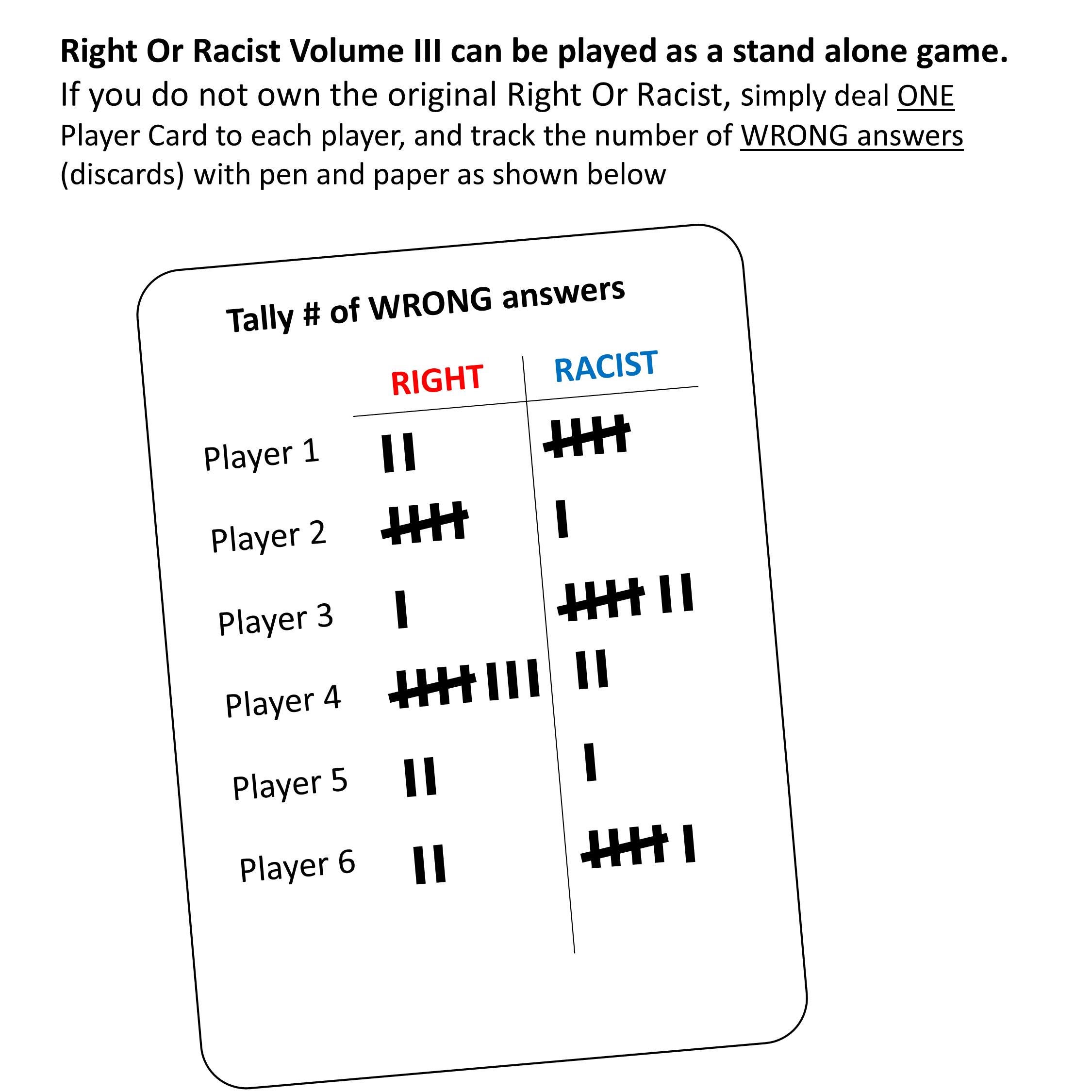 Right or Racist Game Vol 3 - Funny Adult Party Game - Etsy