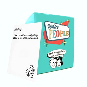White People - Hilarious Drinking Game - Relatable Game for All - Etsy