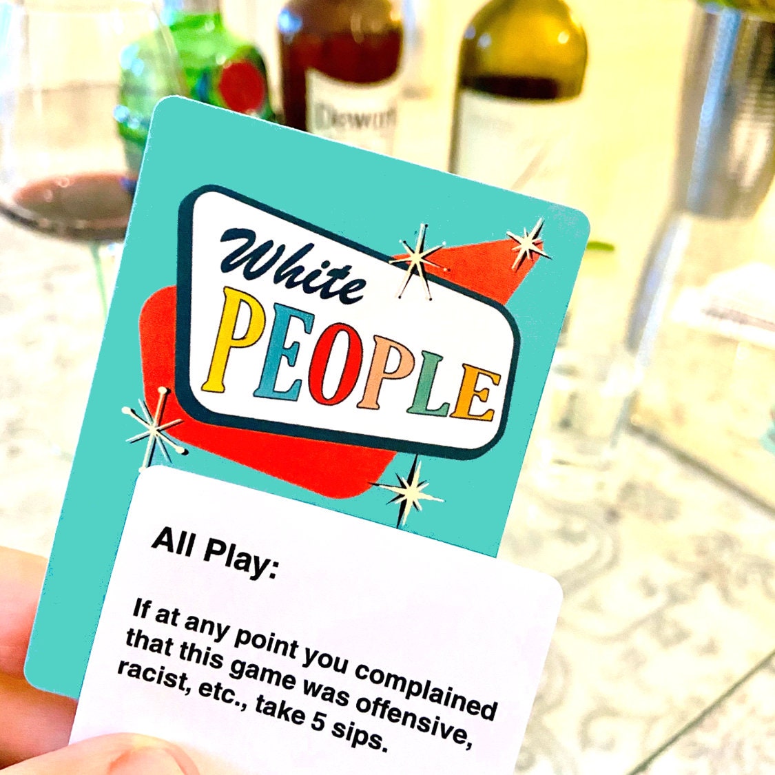 White People - Hilarious Drinking Game - Relatable Game for All - Etsy
