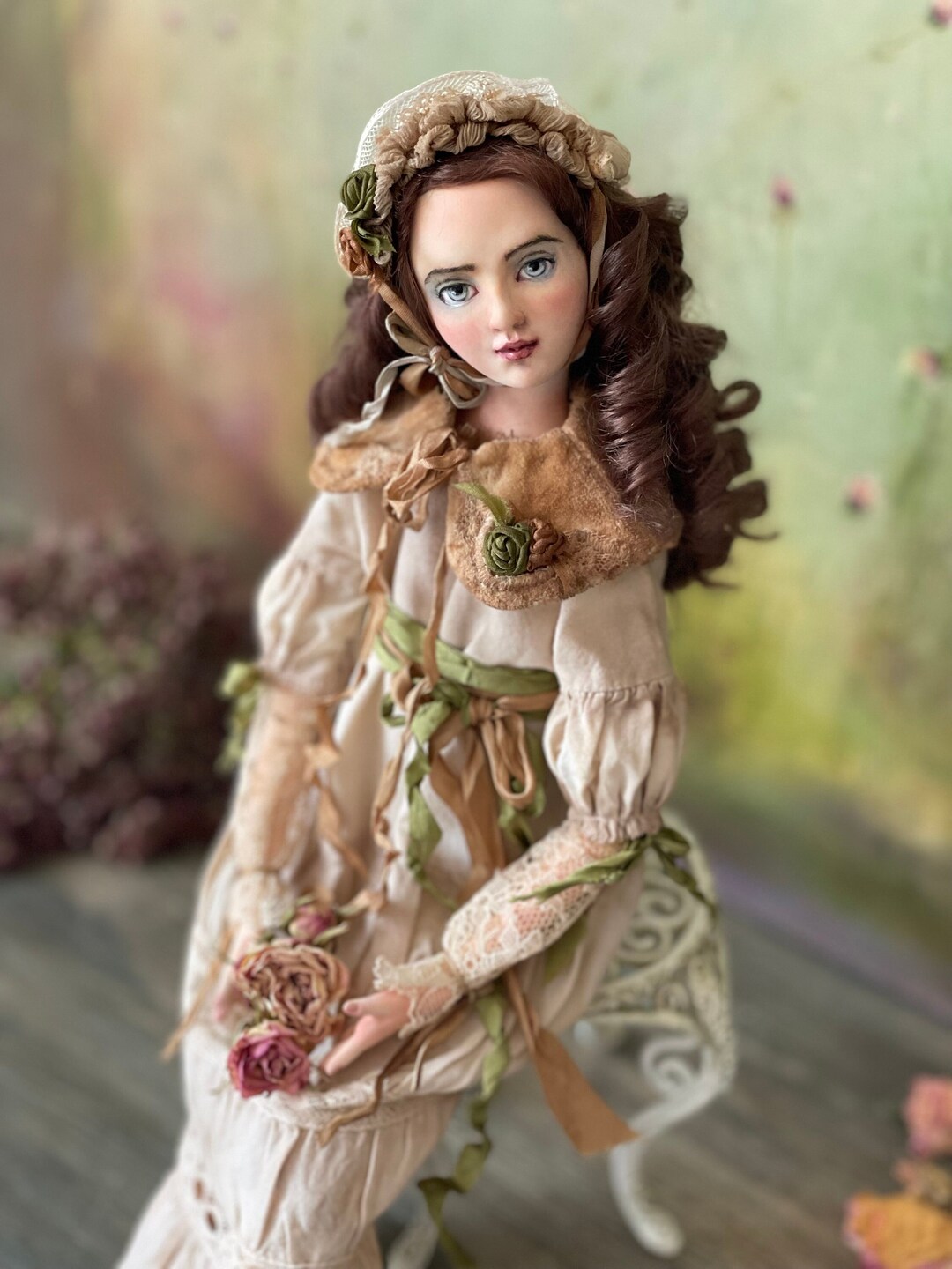 Author's Collectible Boudoir Doll in a Dress With Lace. OOAK Art Doll ...