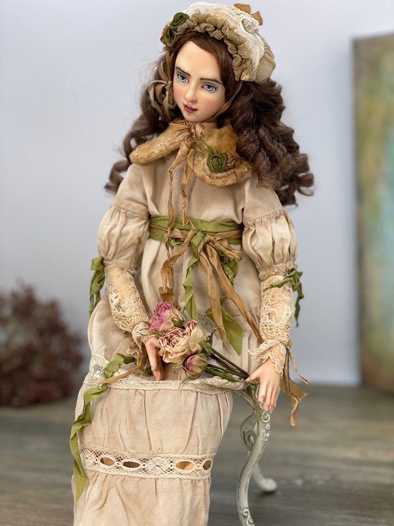 Author's Collectible Boudoir Doll in a Dress With Lace. OOAK Art Doll ...