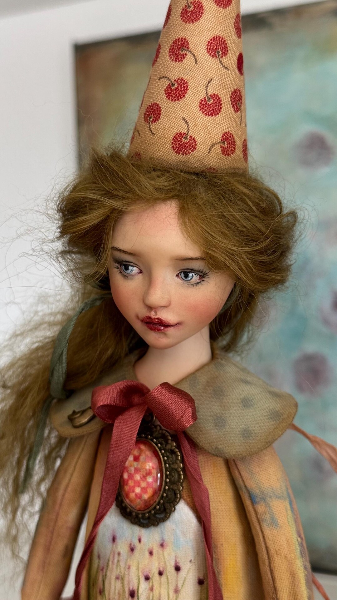 Art Doll Author's Collectible Boudoir Doll in a Colorful Outfit ...