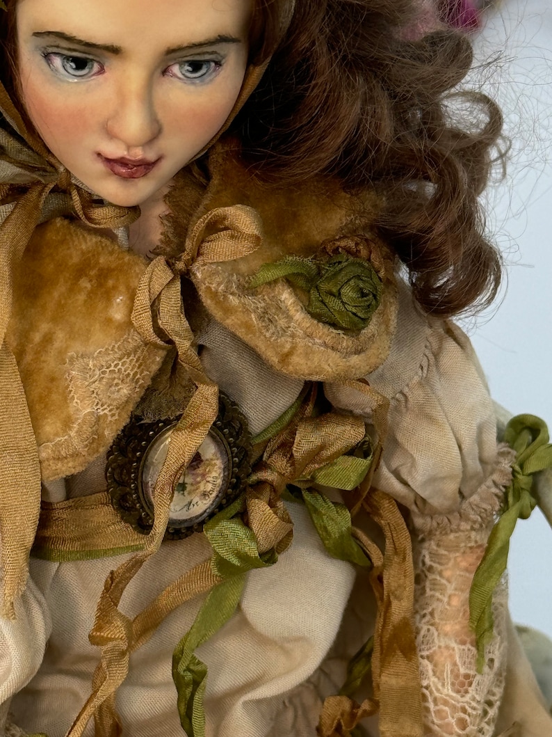 Author's Collectible Boudoir Doll in a Dress With Lace. OOAK Art Doll ...