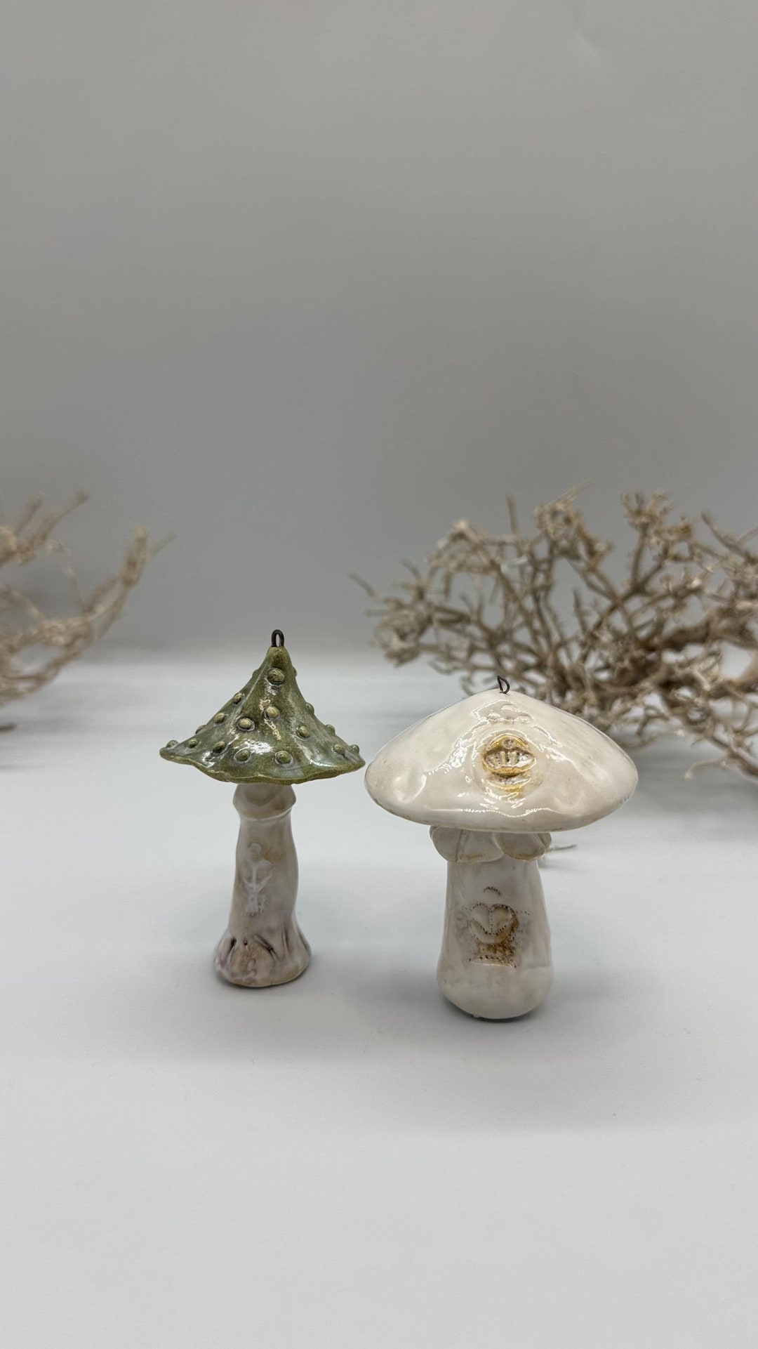 Ceramic Mushrooms. Vintage Style Mushroom. Ceramic Home Decor Christmas ...