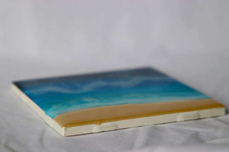 Epoxy Resin Ocean Wave Tile - Straight Beach - Etsy
