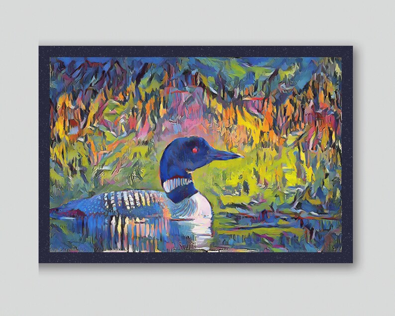 Printable Wall Art | Loon | Duck Loon Wall Art | Loon Print | Loon PNG ...