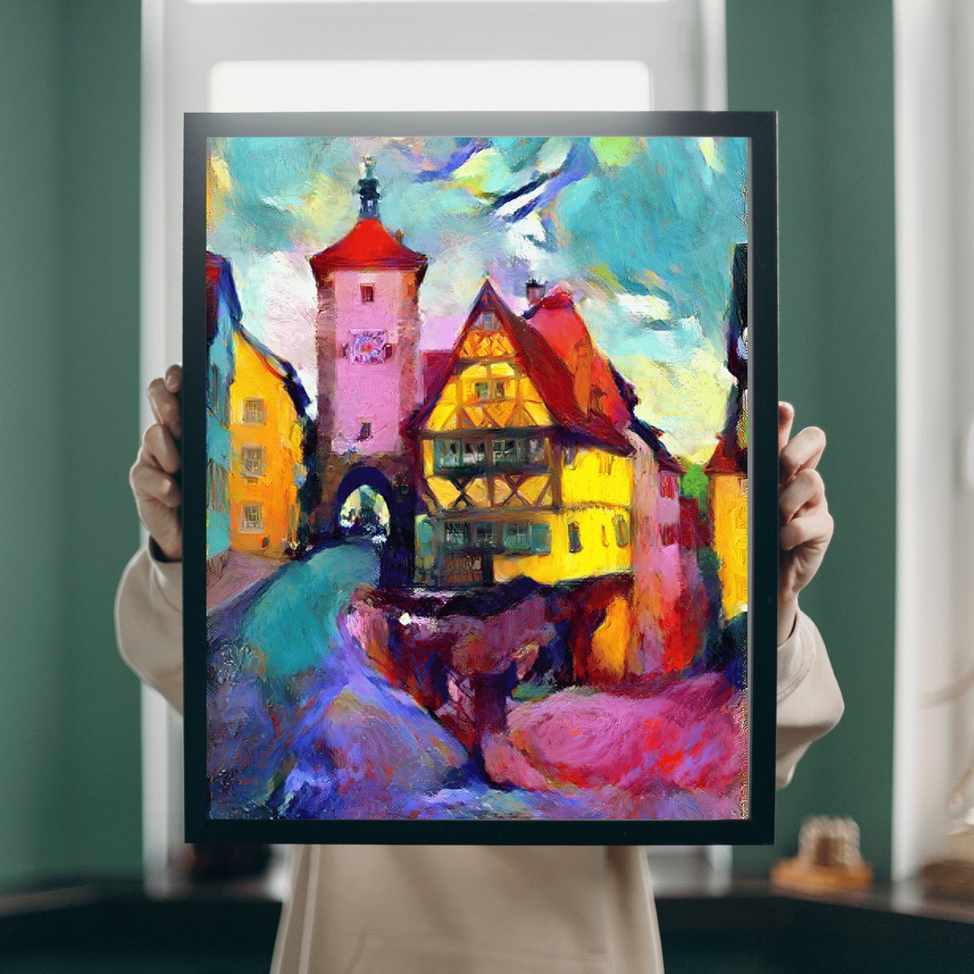 Printable Wall Art Rothenburg German Art German Artwork German Art ...