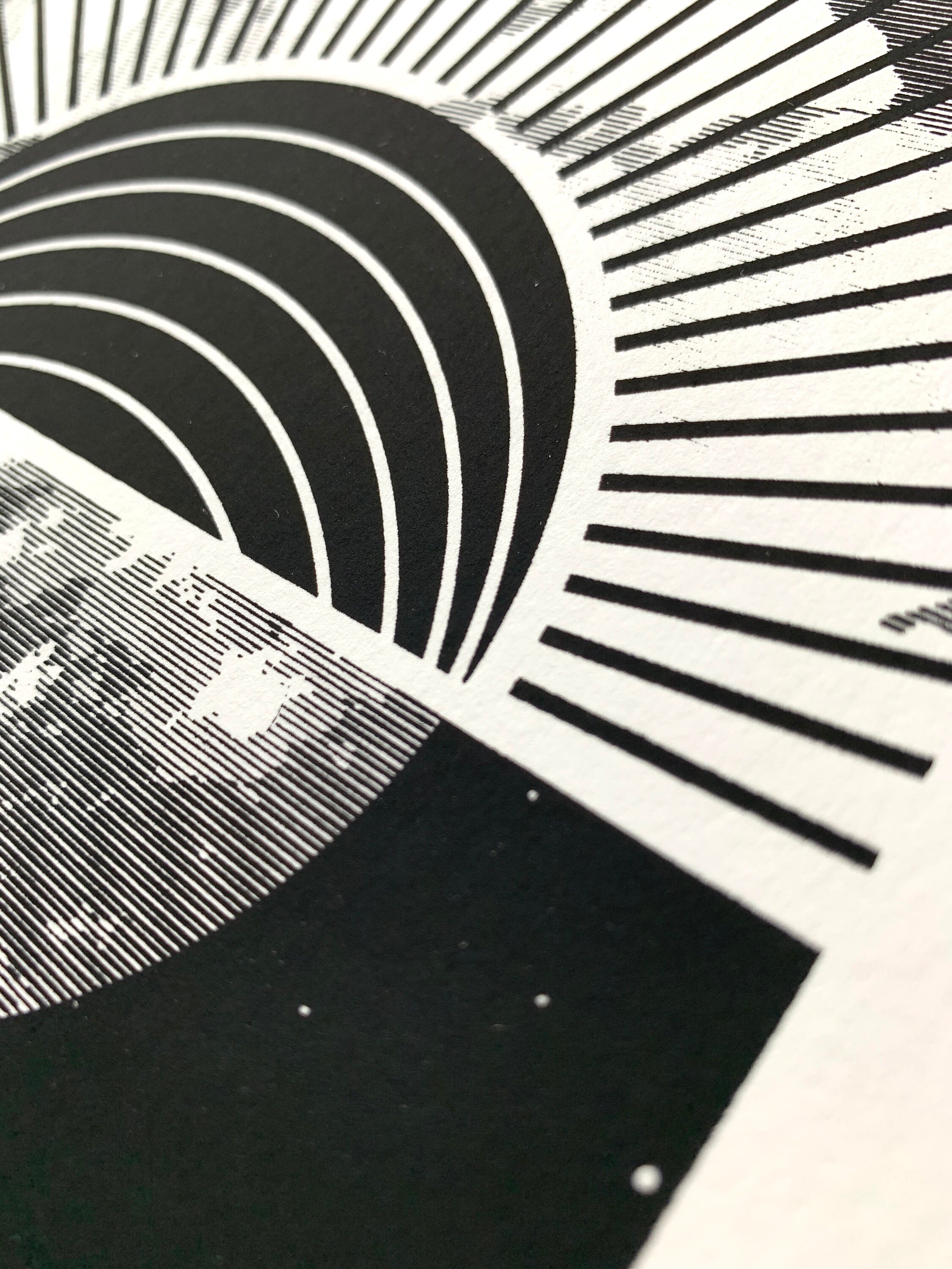 Luna Solis - Black Print // Original Limited Edition Handmade ...