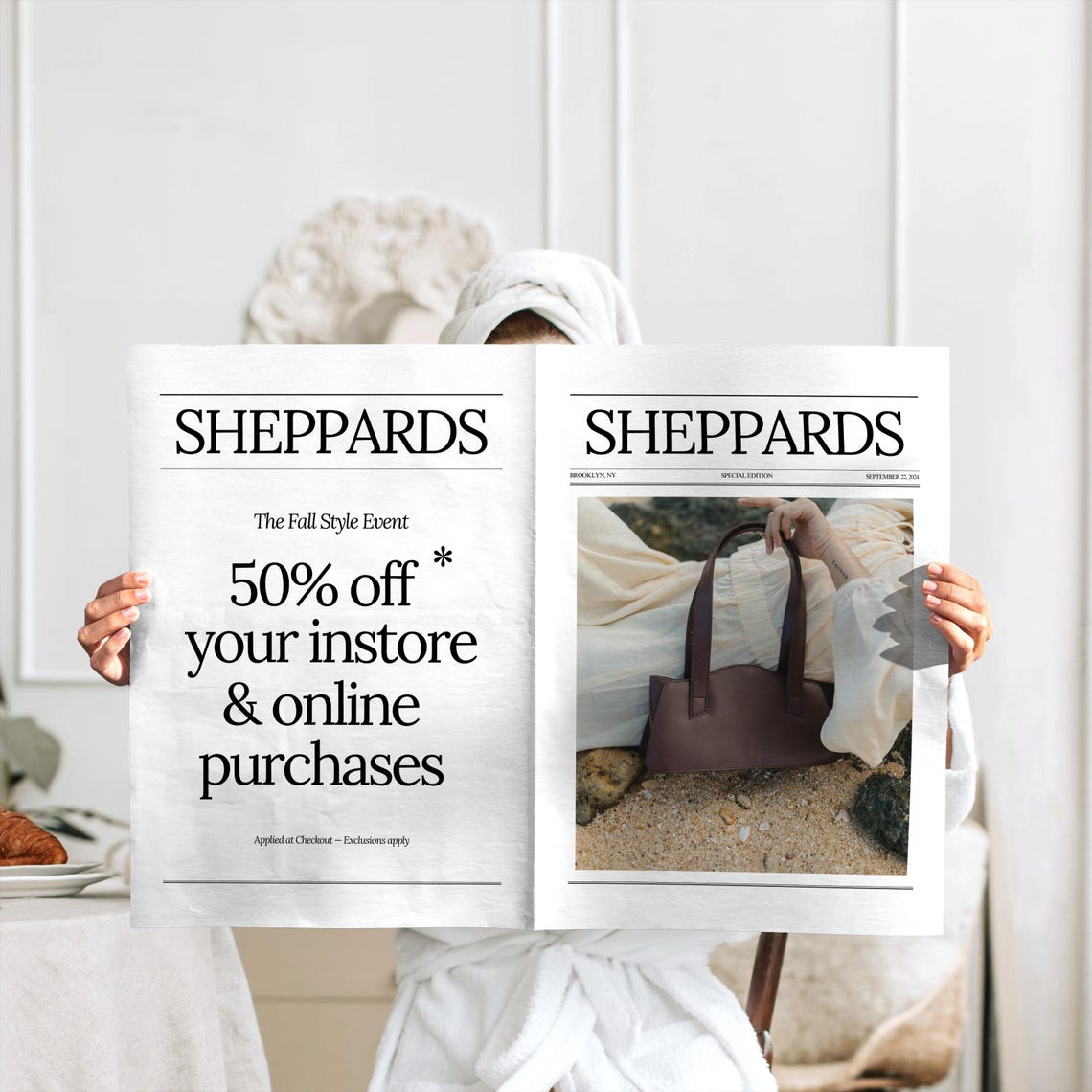 Canva Business Newspaper Template, Business Announcement, Brand ...