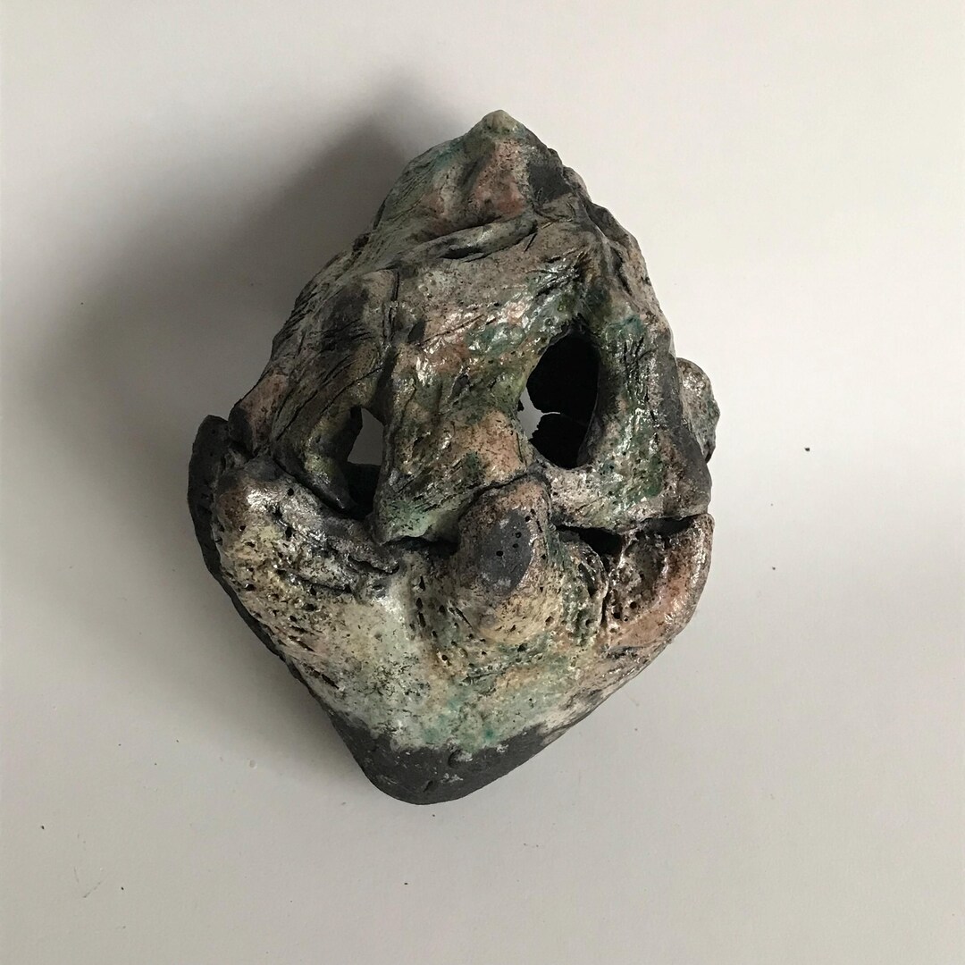 Raku Ceramic Sculpture : Dragon Swan Egg - Etsy