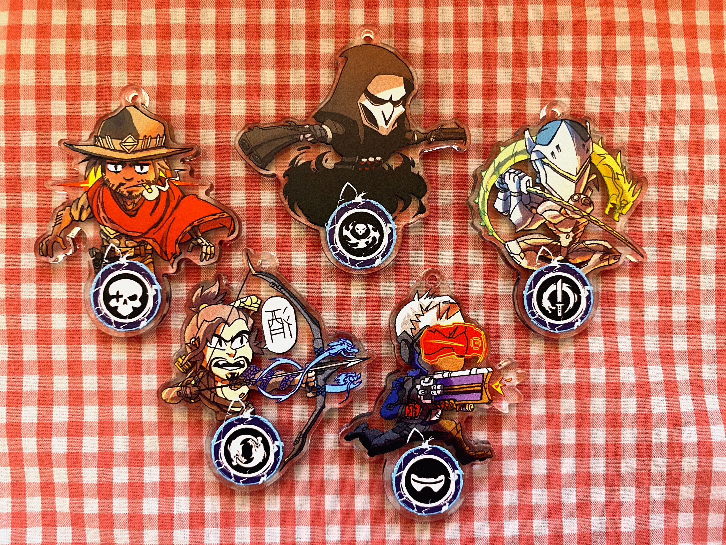 Overwatch Double-sided Charms 1.5 Clear Acrylic - Etsy