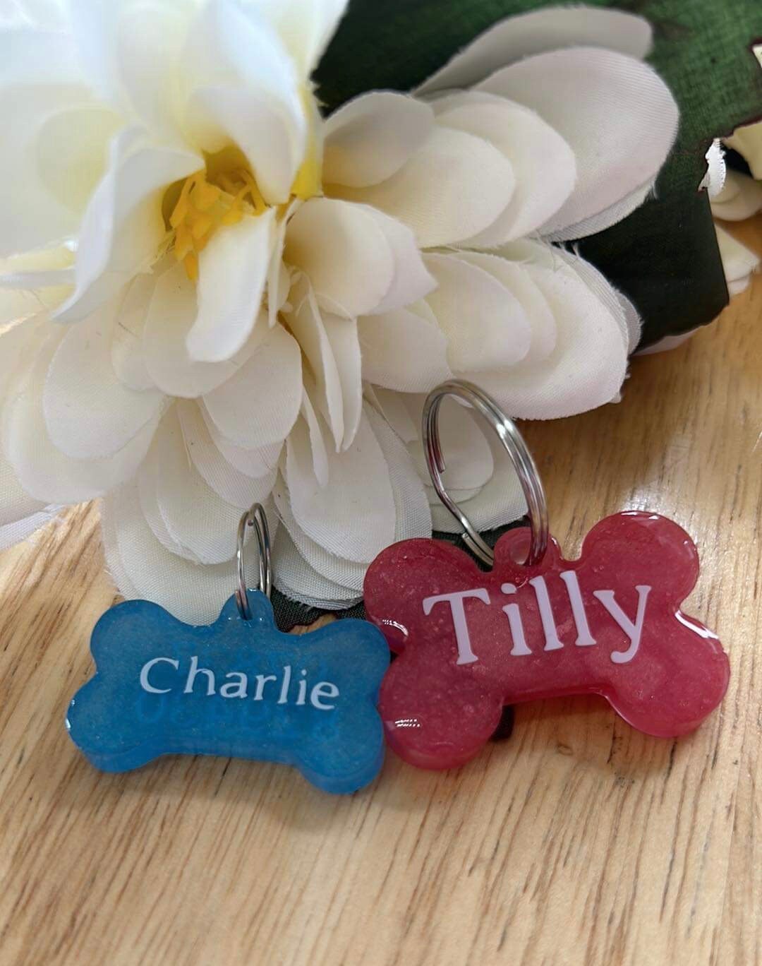 Pet Name Tag / Cat and Dog Name Tags / ID Tag - Etsy