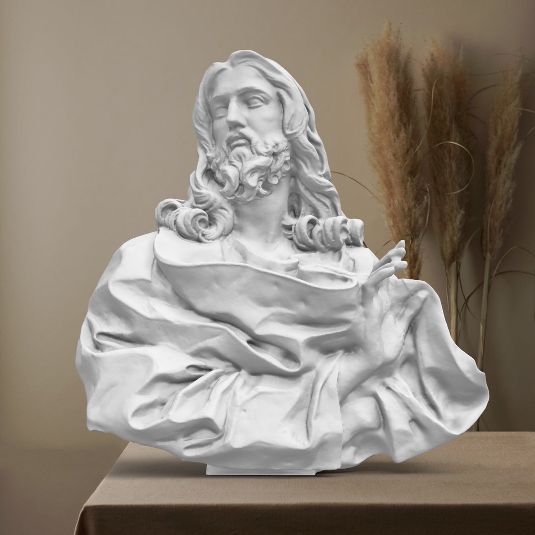 Bust of the Savior Statue, by Gian Lorenzo Bernini Replica, Handmade ...