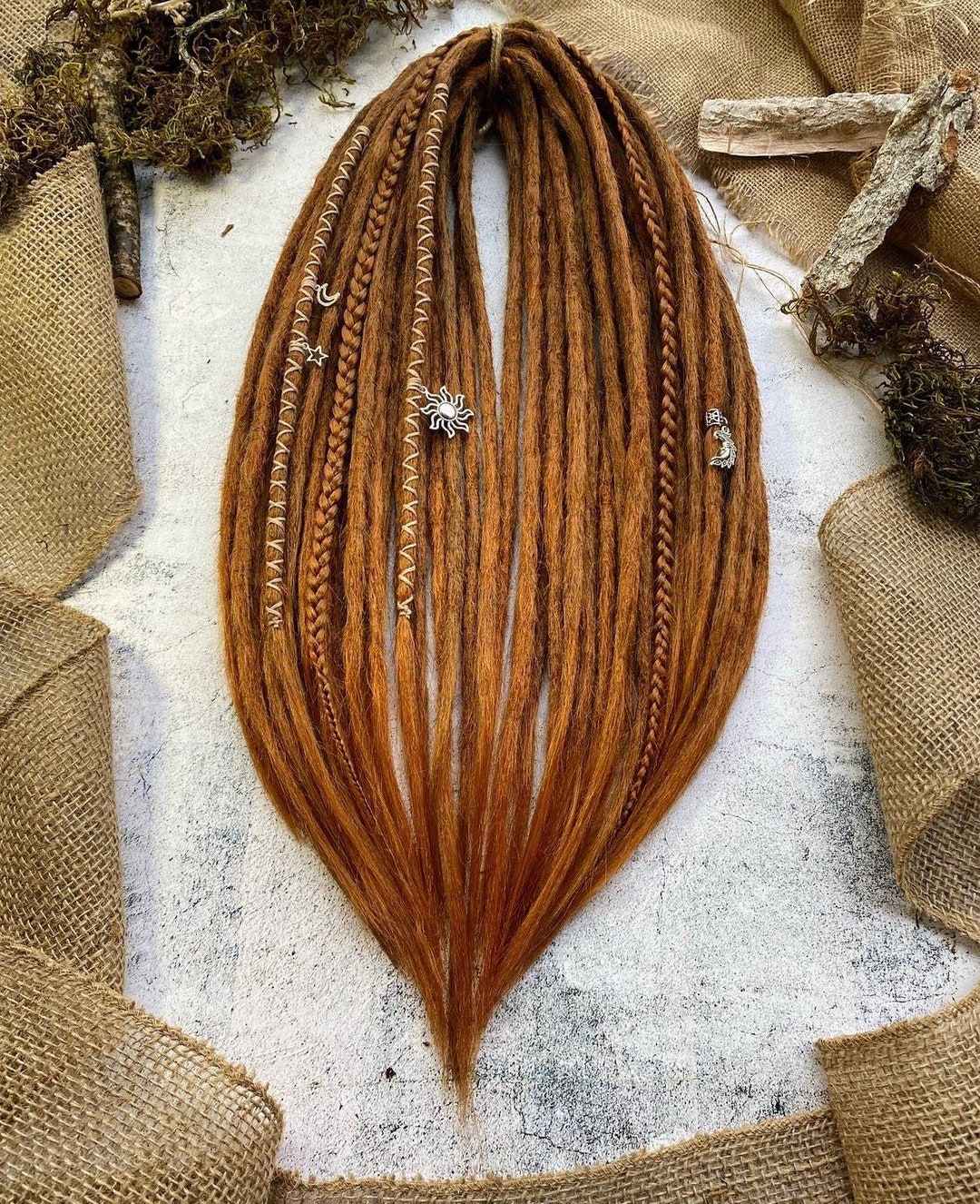 Synthetic Dreadlocks Extensions Natural Red Color| Smooth, Crochet ...