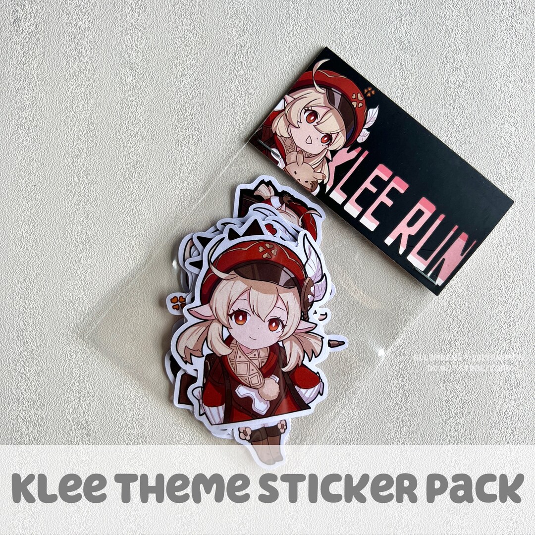 Genshin Impact Klee Theme Decal Vinyl Stickers Set Pack 22pcs - Etsy
