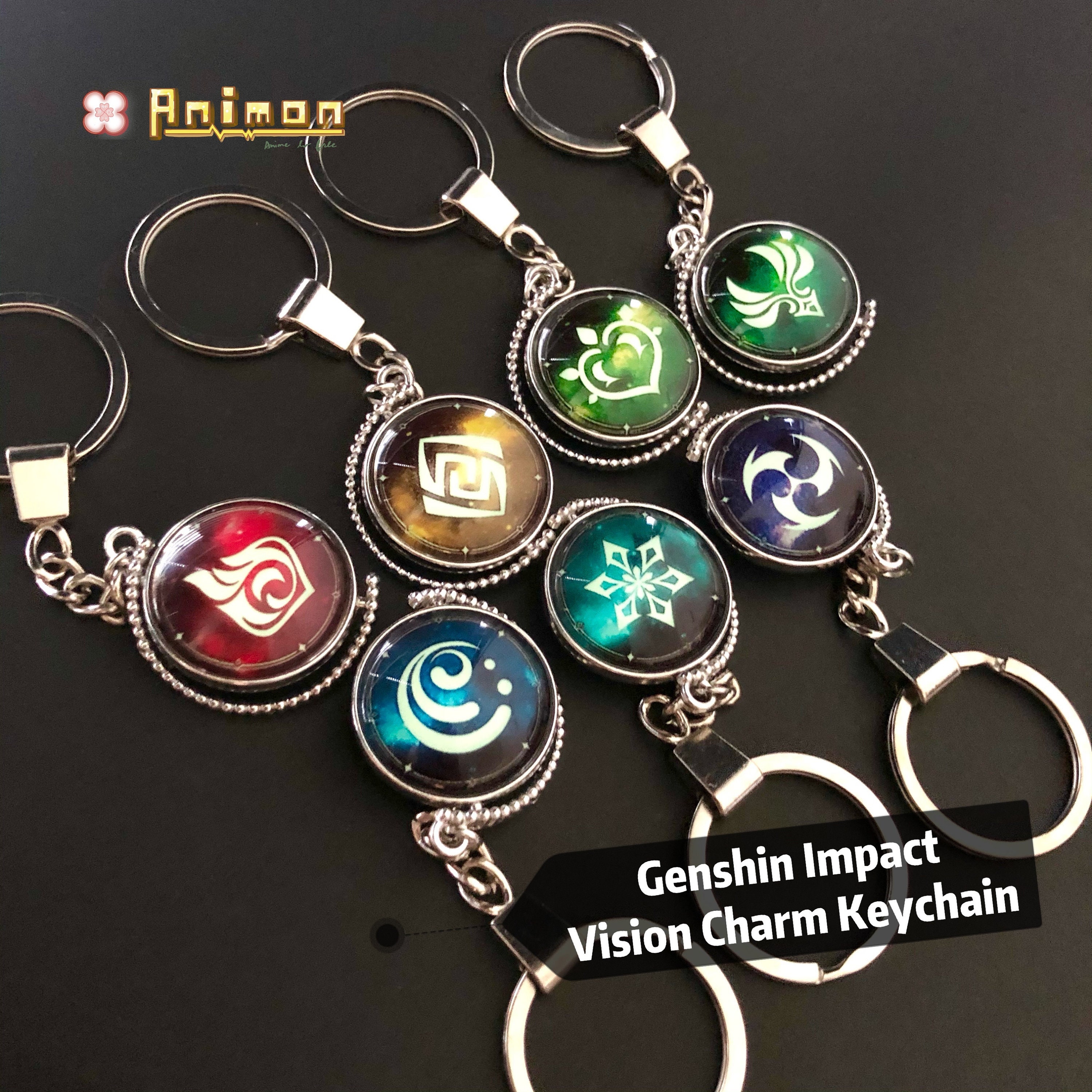 Keychains & Lanyards Genshin Impact Light box Impact Genshin Impact ...
