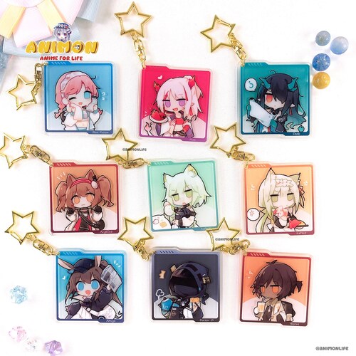 Arknights Square Collection Vol. 2 Acrylic Keychain Charm: - Etsy