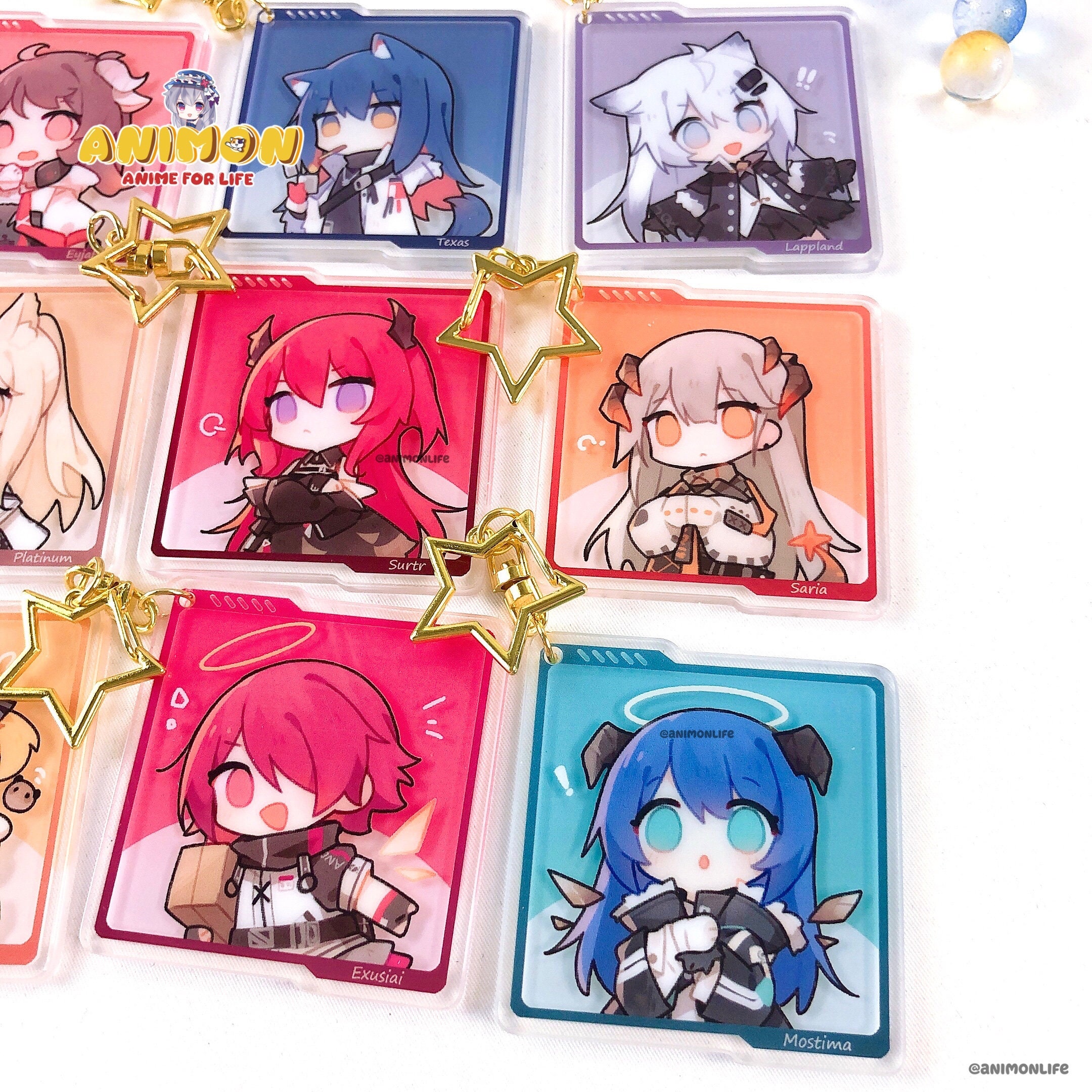 Arknights Square Collection Vol. 2 Acrylic Keychain Charm: - Etsy