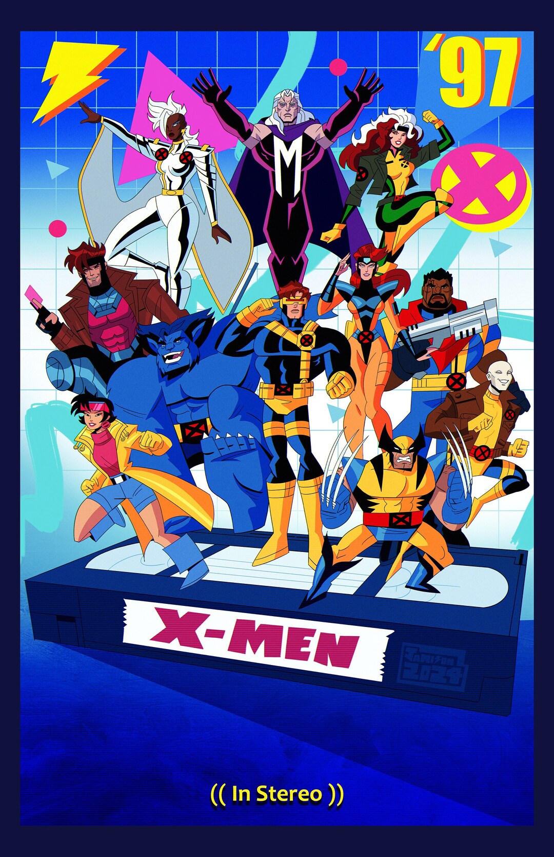 X-men '97 Retro Poster - Etsy