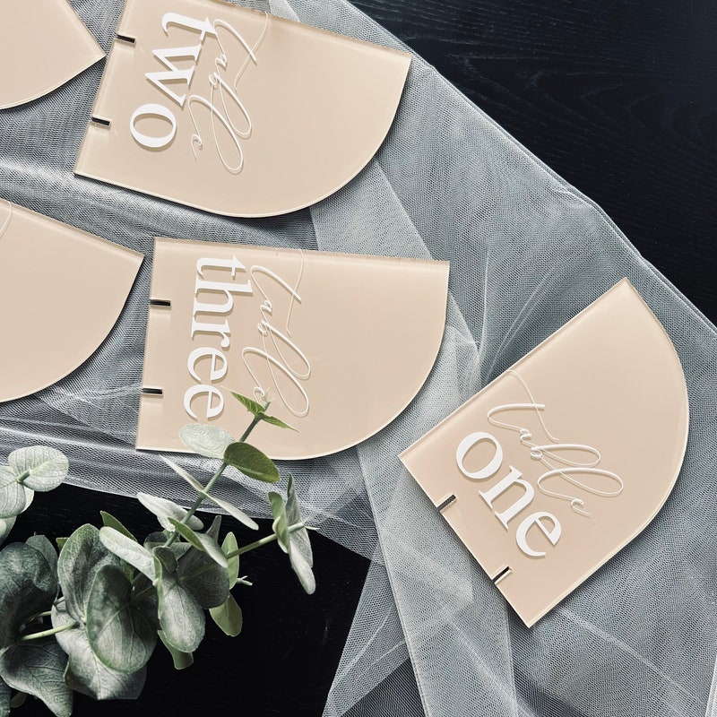 Acrylic Table Number - Etsy