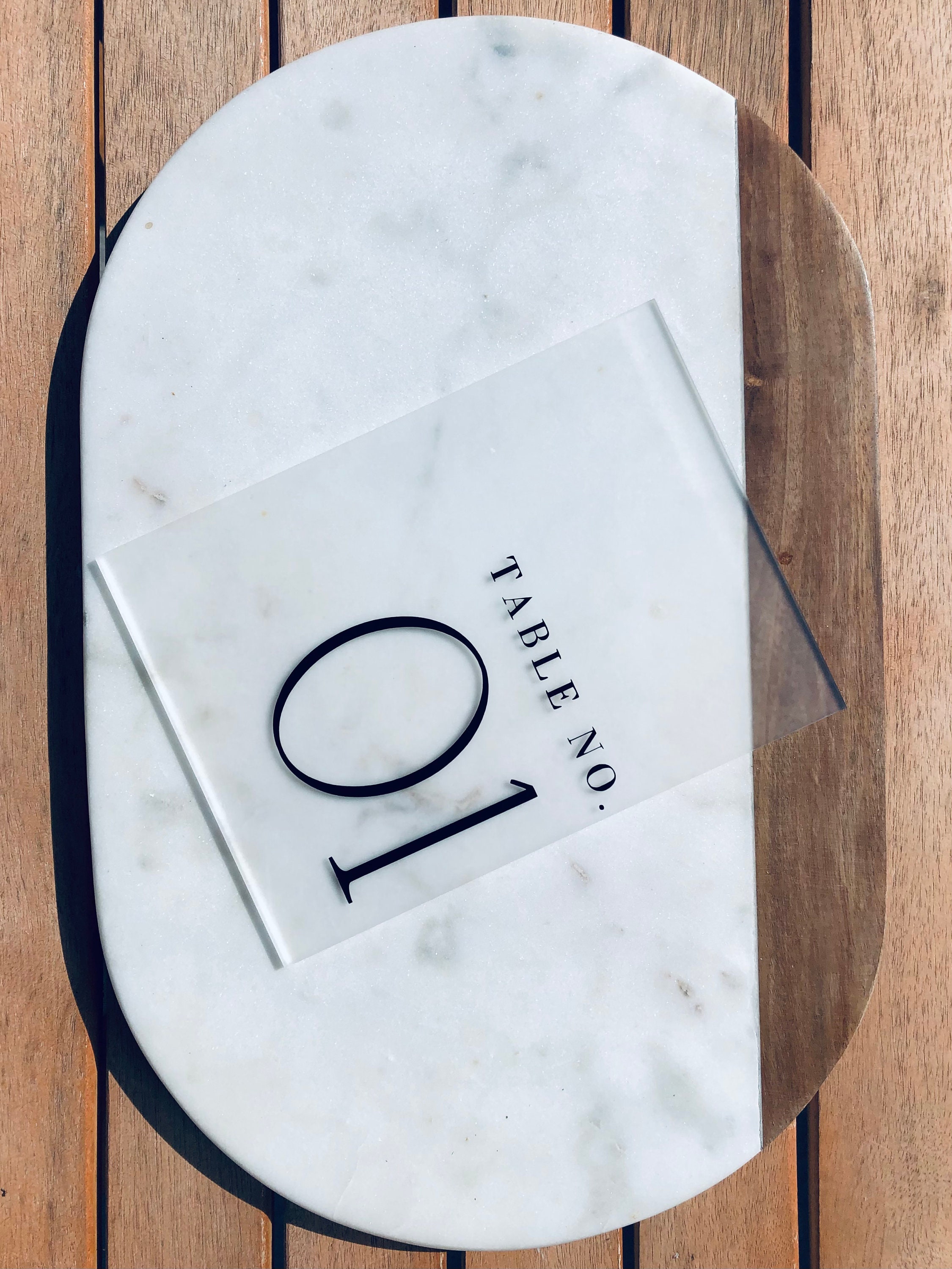Frosted Acrylic Table Numbers With Stand - Wedding Signs - Etsy