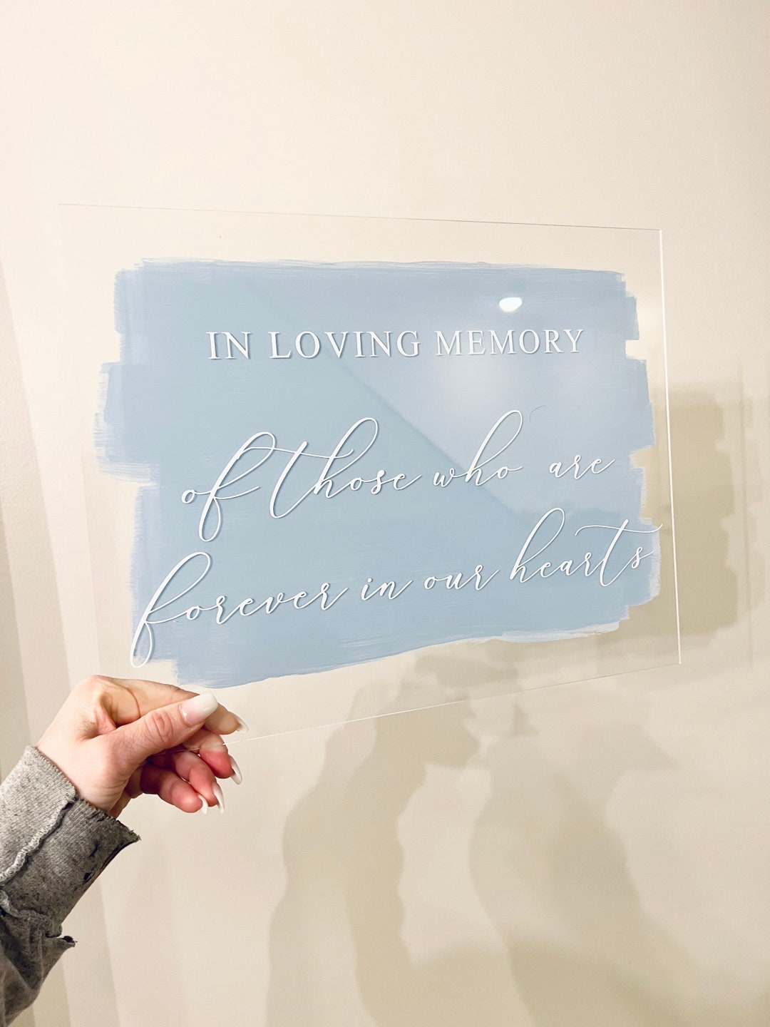 Memorial , in Loving Memory Sign - Acrylic Wedding Decor - Reception ...