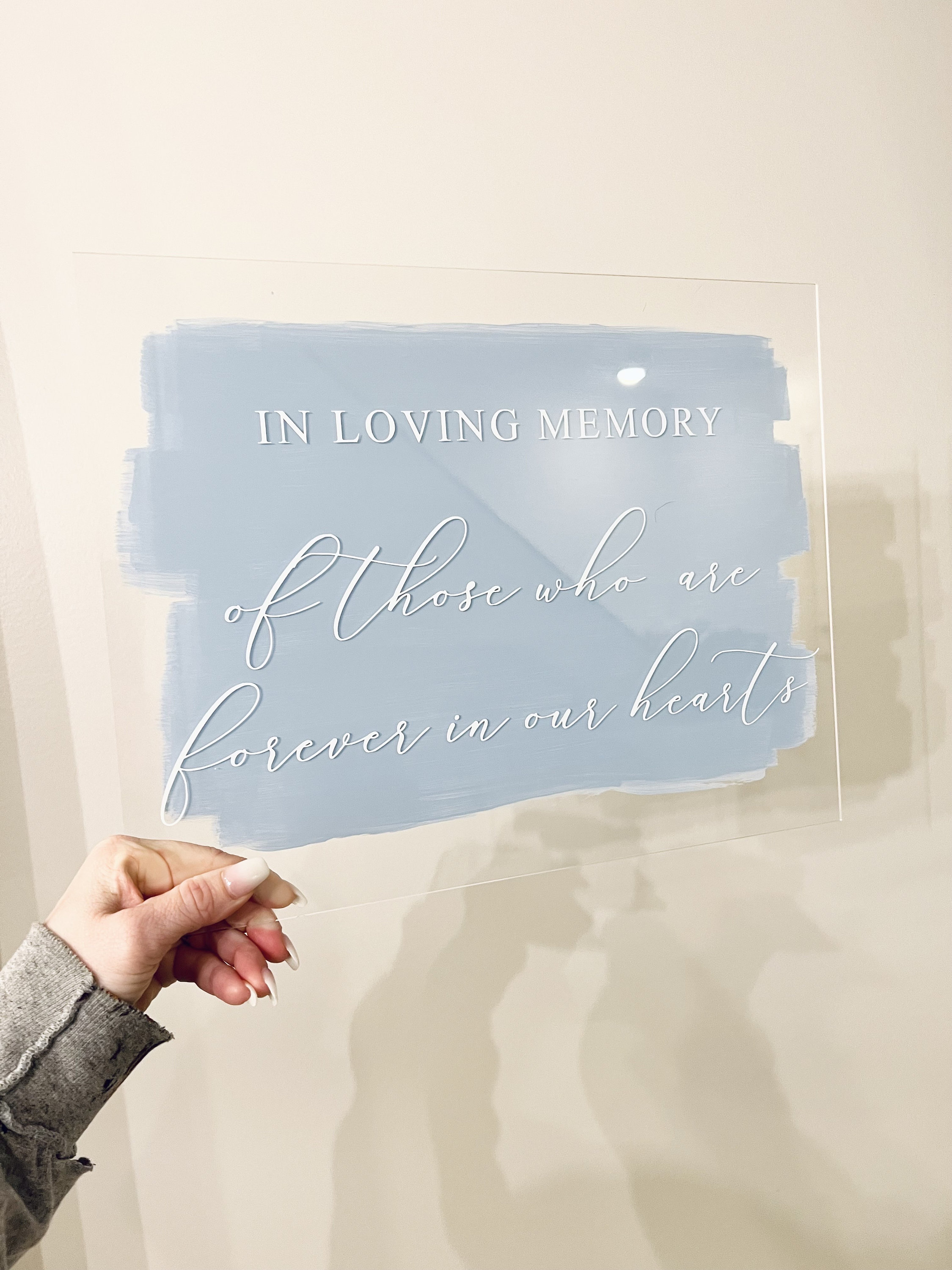 Memorial , in Loving Memory Sign - Acrylic Wedding Decor - Reception ...